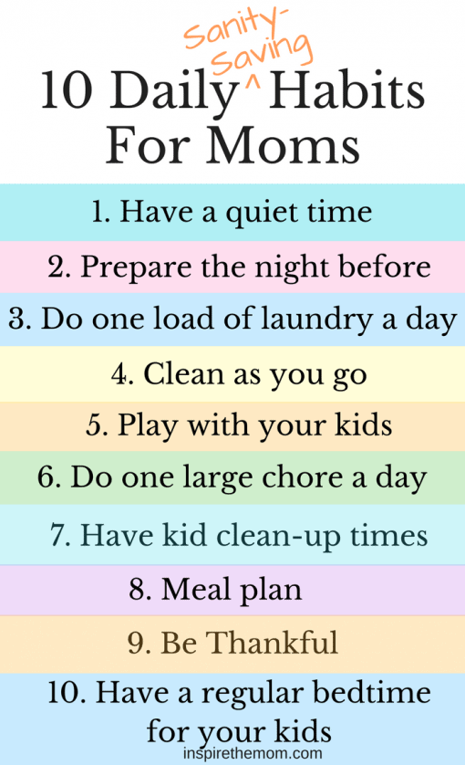10 Daily Sanity-Saving Habits for Moms