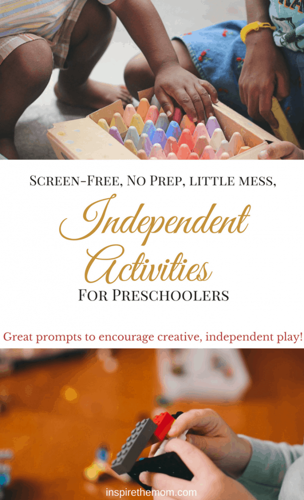 20 Screen-Free, Independent Activities for Preschoolers