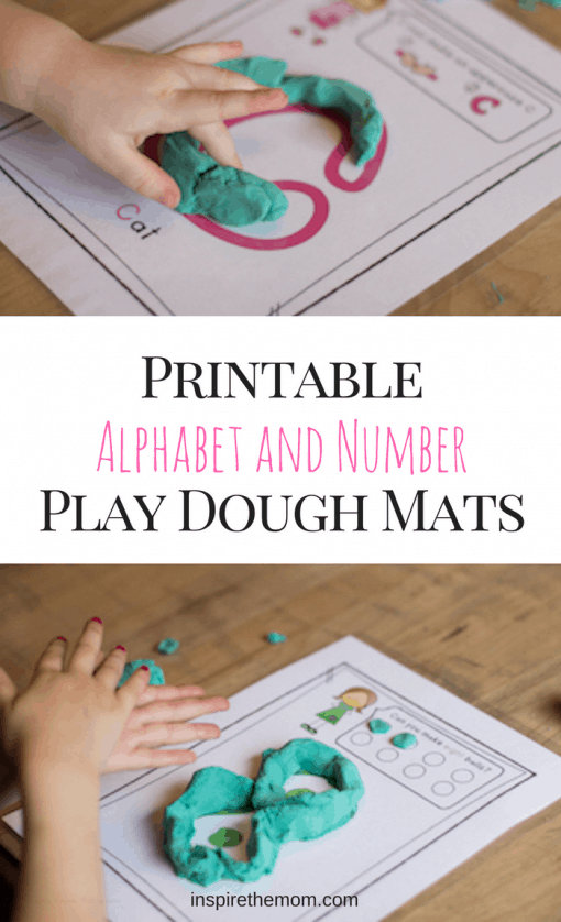 Printable Play Dough Mats - For the Alphabet