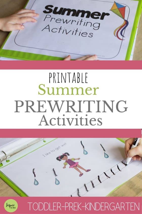 Summer Prewriting Activities