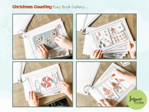 Christmas Counting Busy Book - Inspire the Mom