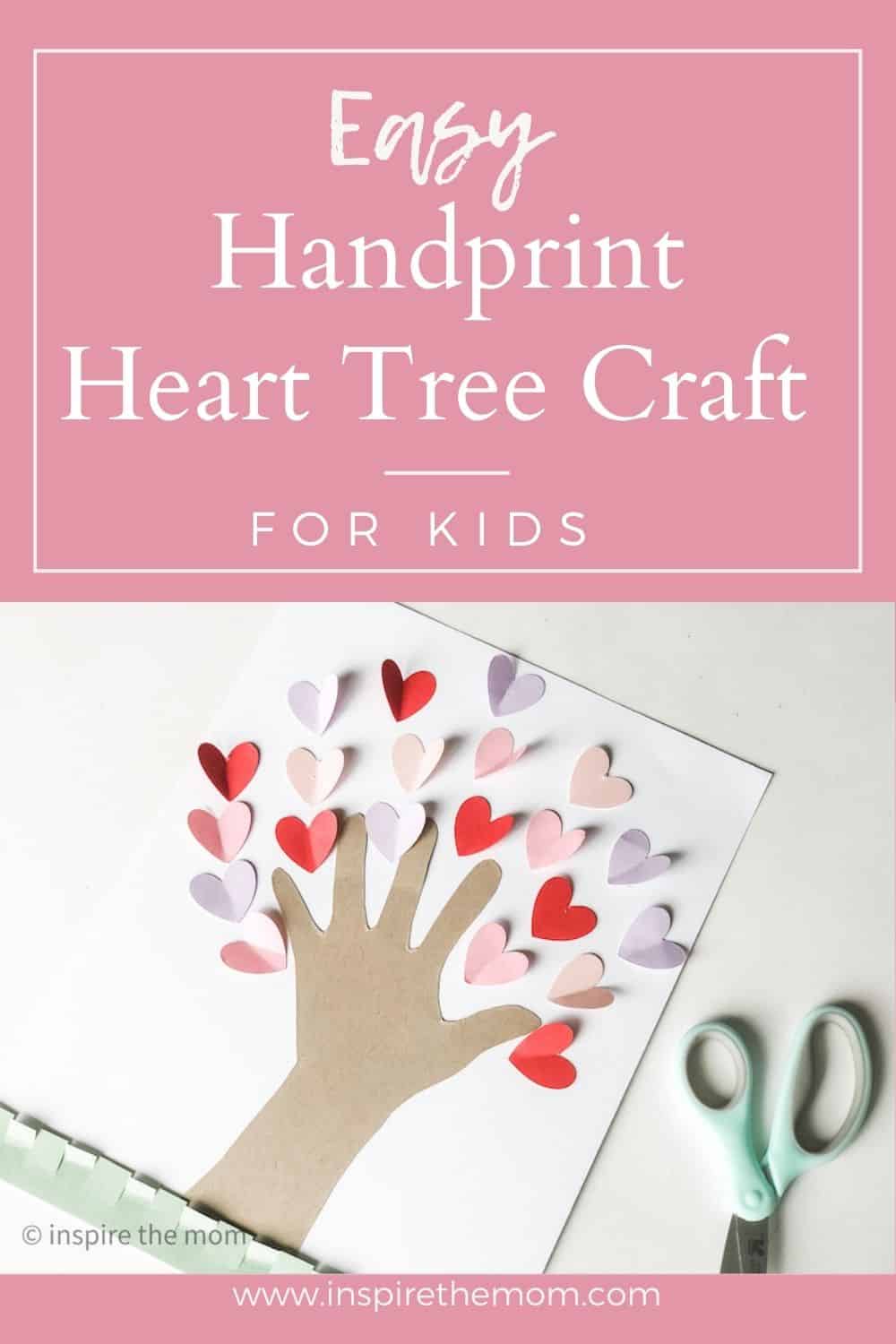 Easy Handprint Heart Tree Craft for Kids