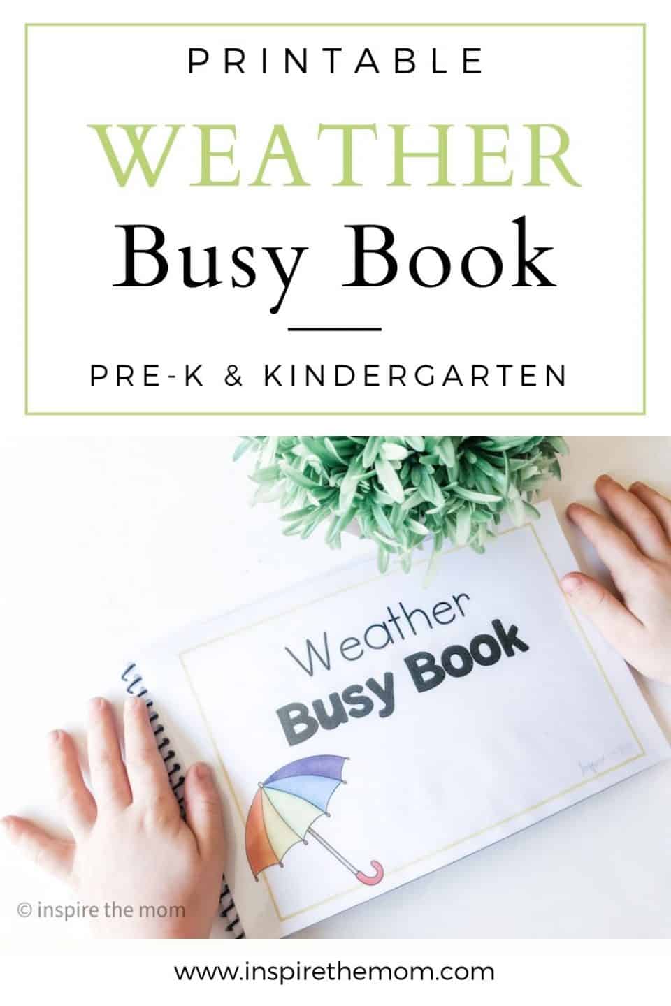 Printable Weather Busy Book