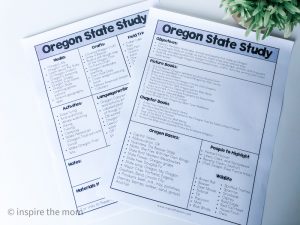 Free Oregon State Unit Study - Inspire the Mom