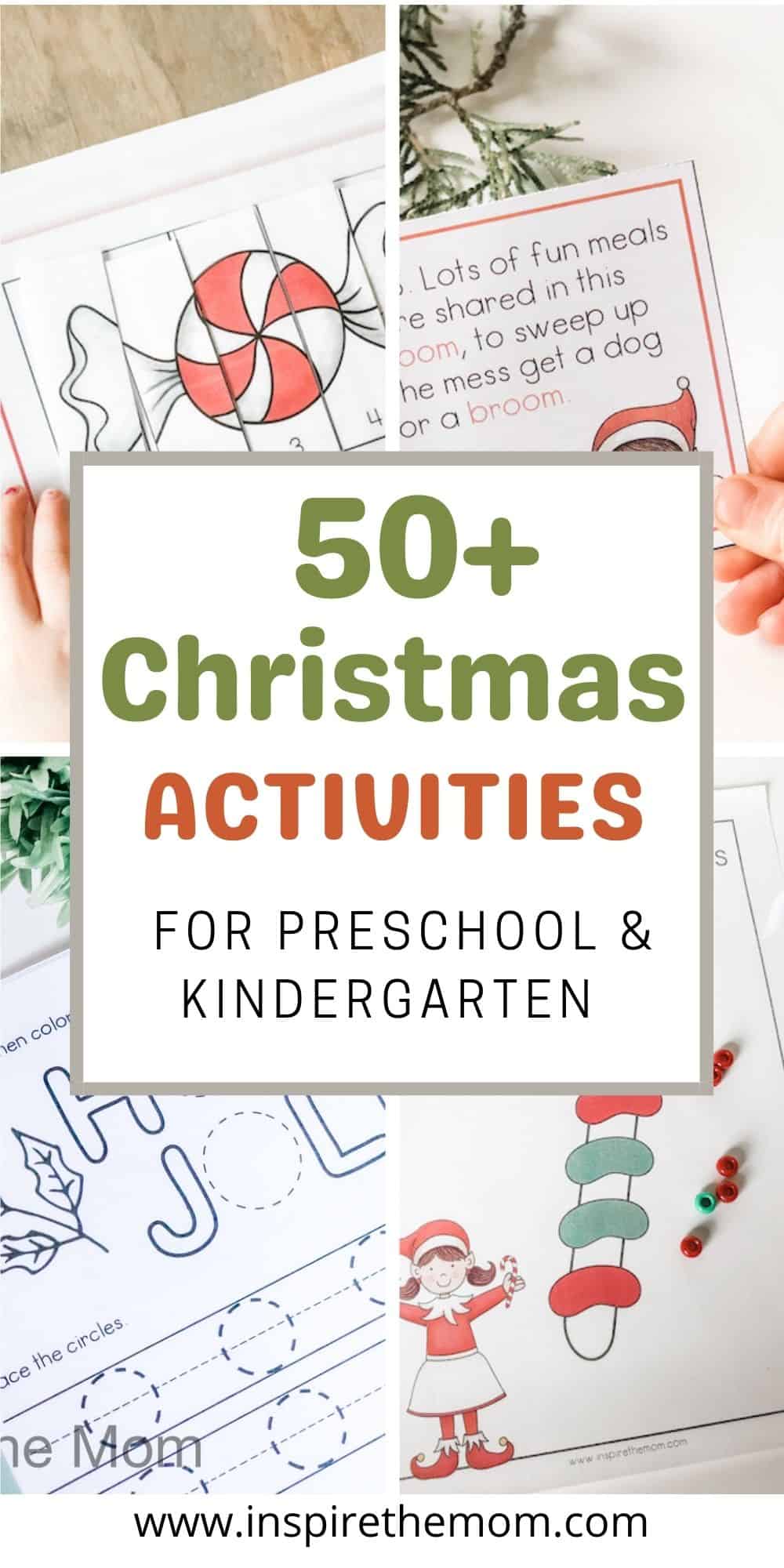 50+ Christmas Activities for Preschool and Kindergarten - Inspire the Mom
