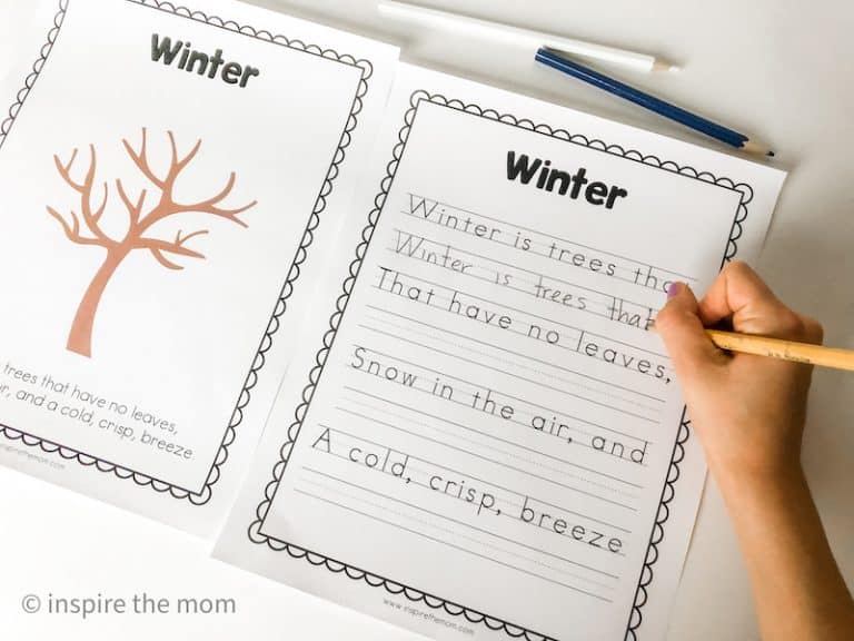 Four Seasons Tree Craft and Writing Activity - Inspire the Mom