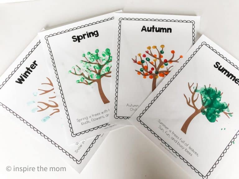 Four Seasons Tree Craft and Writing Activity - Inspire the Mom