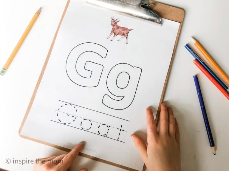 G Words for Kids - Inspire the Mom