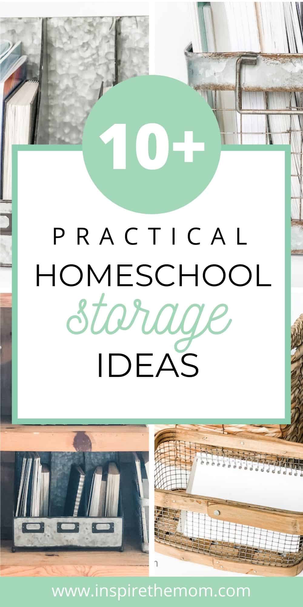 10+ Practical Homeschool Storage Ideas - Inspire the Mom