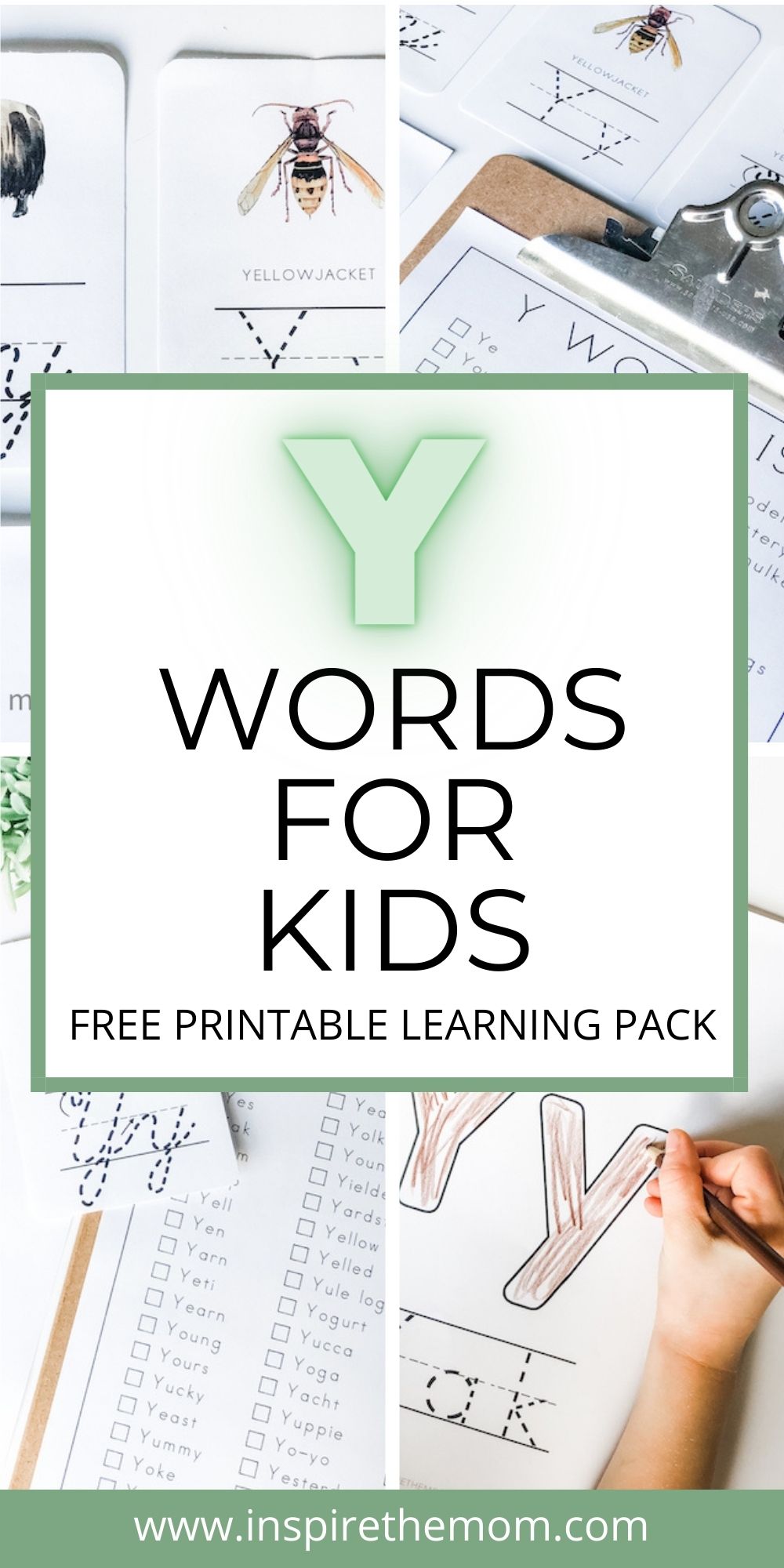 Y Words for Kids - Inspire the Mom