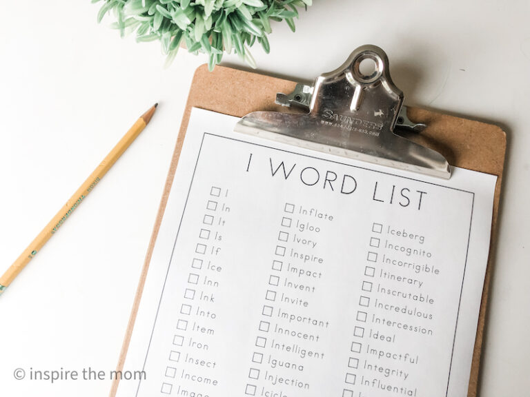 I Words for Kids
