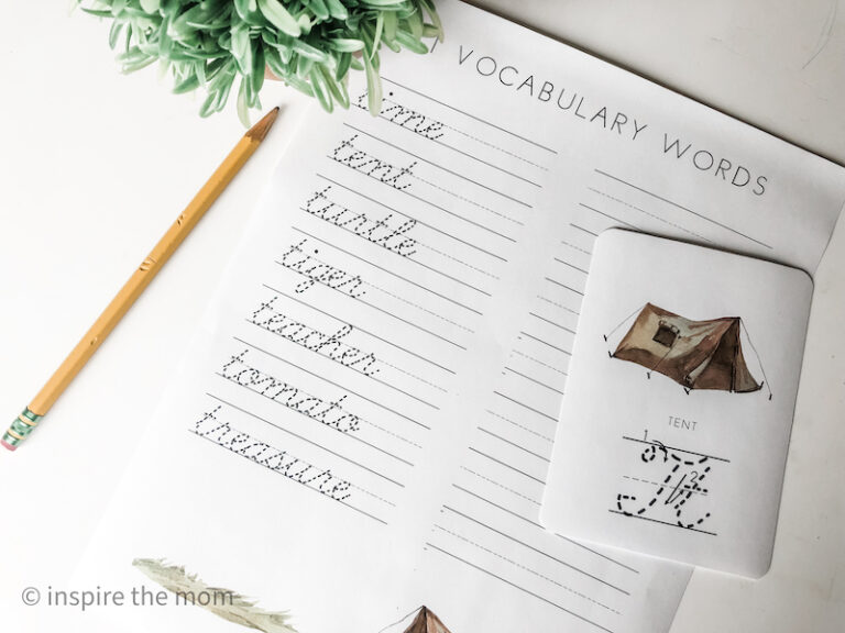 T Words for Kids - Inspire the Mom