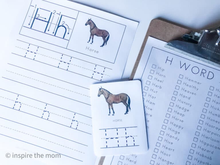 H Words for Kids - Word Lists and Free H Word Printables