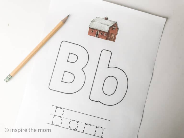 B Words for Kids - Word List & Free Printable Activities