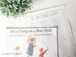 B Words for Kids - Word List & Free Printable Activities