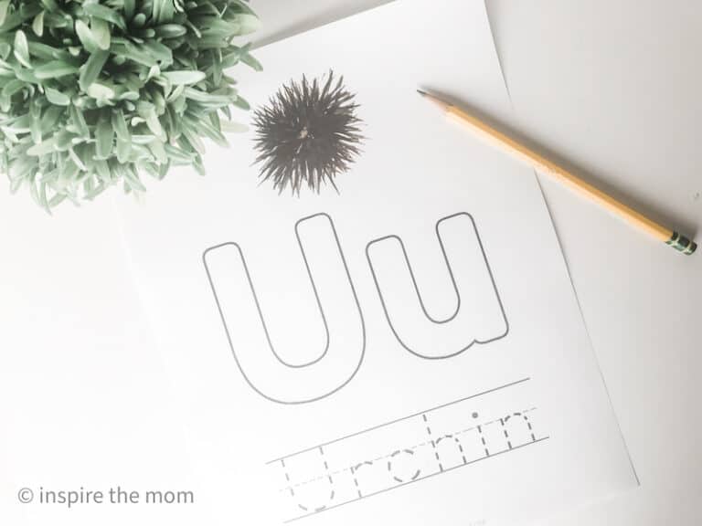 U Words for Kids - Huge List & Free Printable Activities