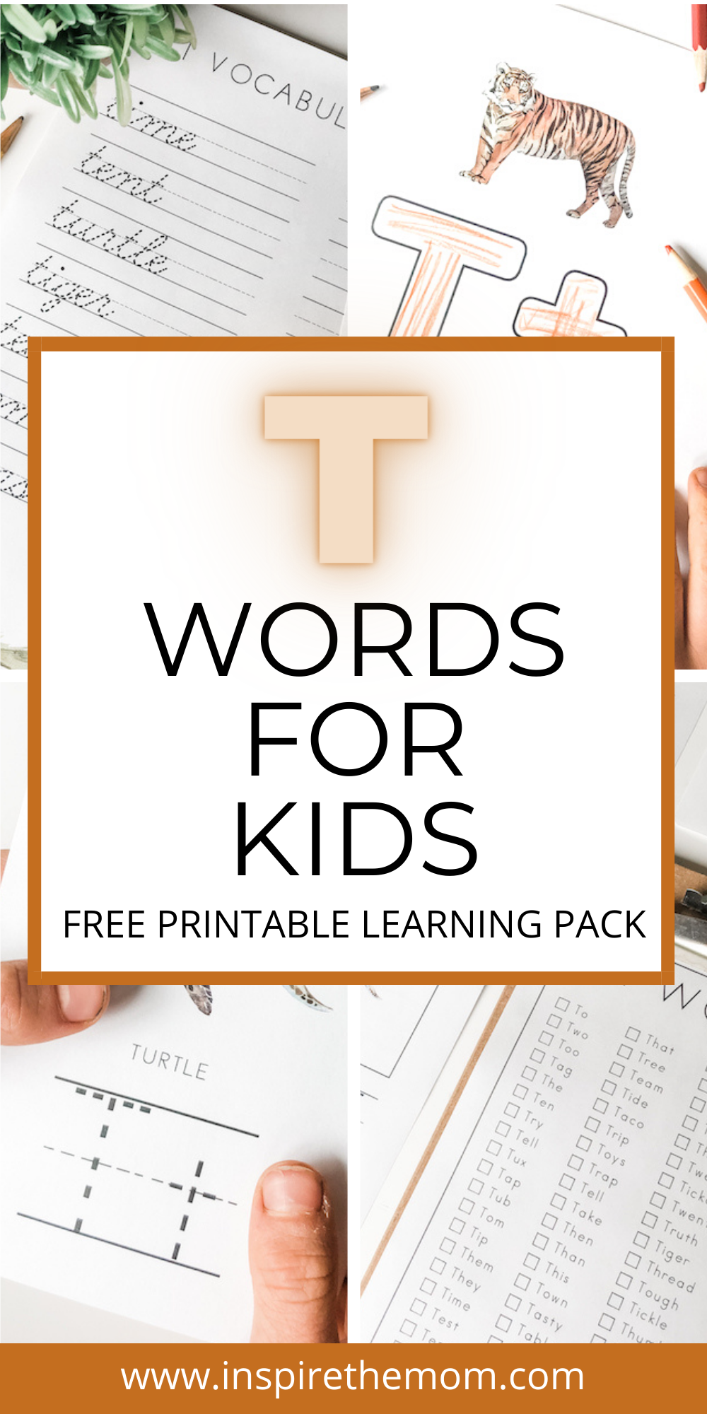 T Words for Kids - Inspire the Mom