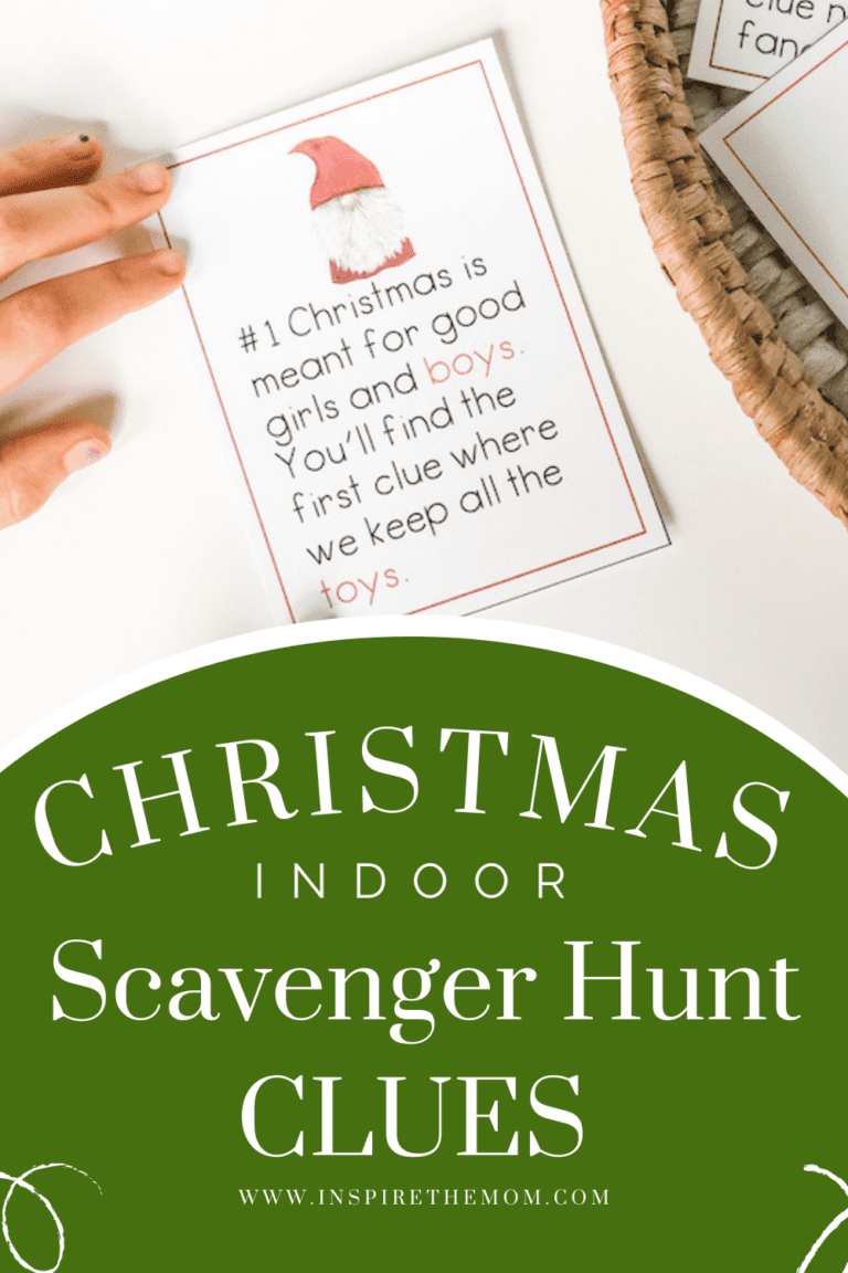 Printable Christmas Scavenger Hunt Clues - Inspire the Mom