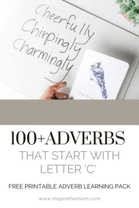 Adverbs That Start With C - (Alphabet Adverbs A-Z)