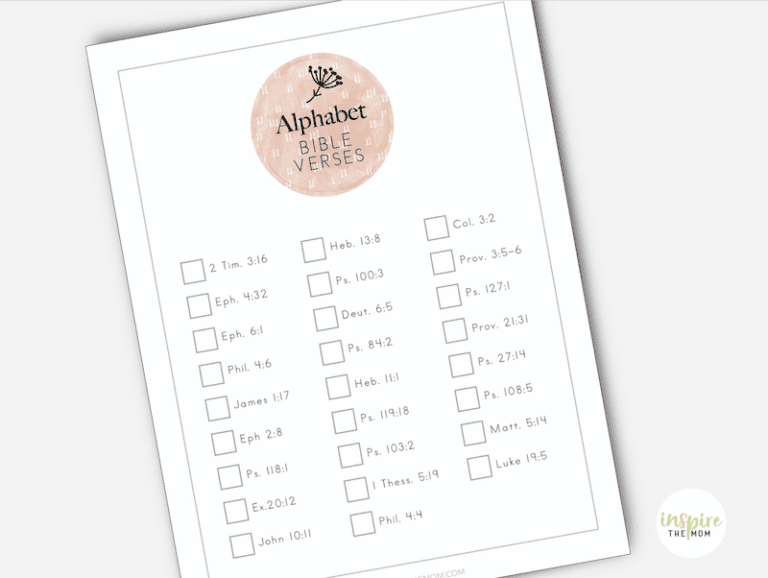 26 Easy Memory Verses for Kids - (A-Z Bible Verse List)