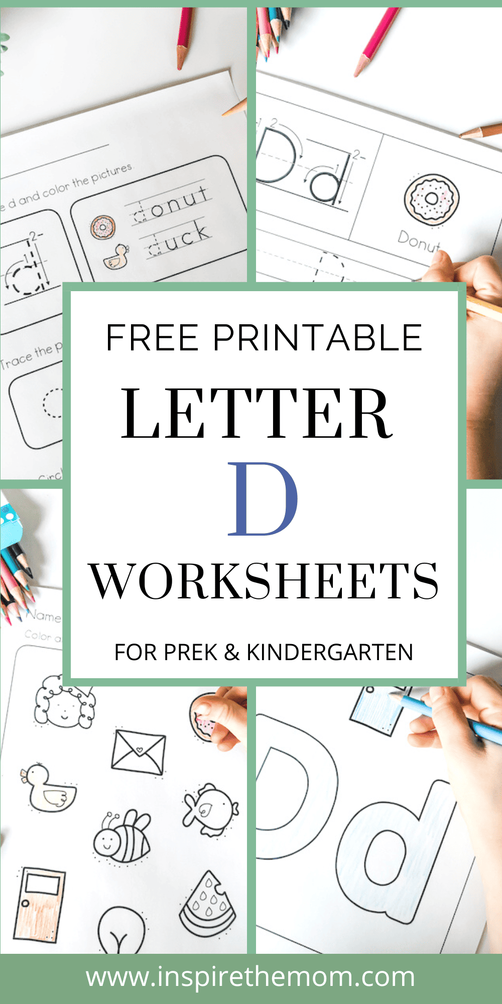 Letter D Worksheets - Free Alphabet Printables