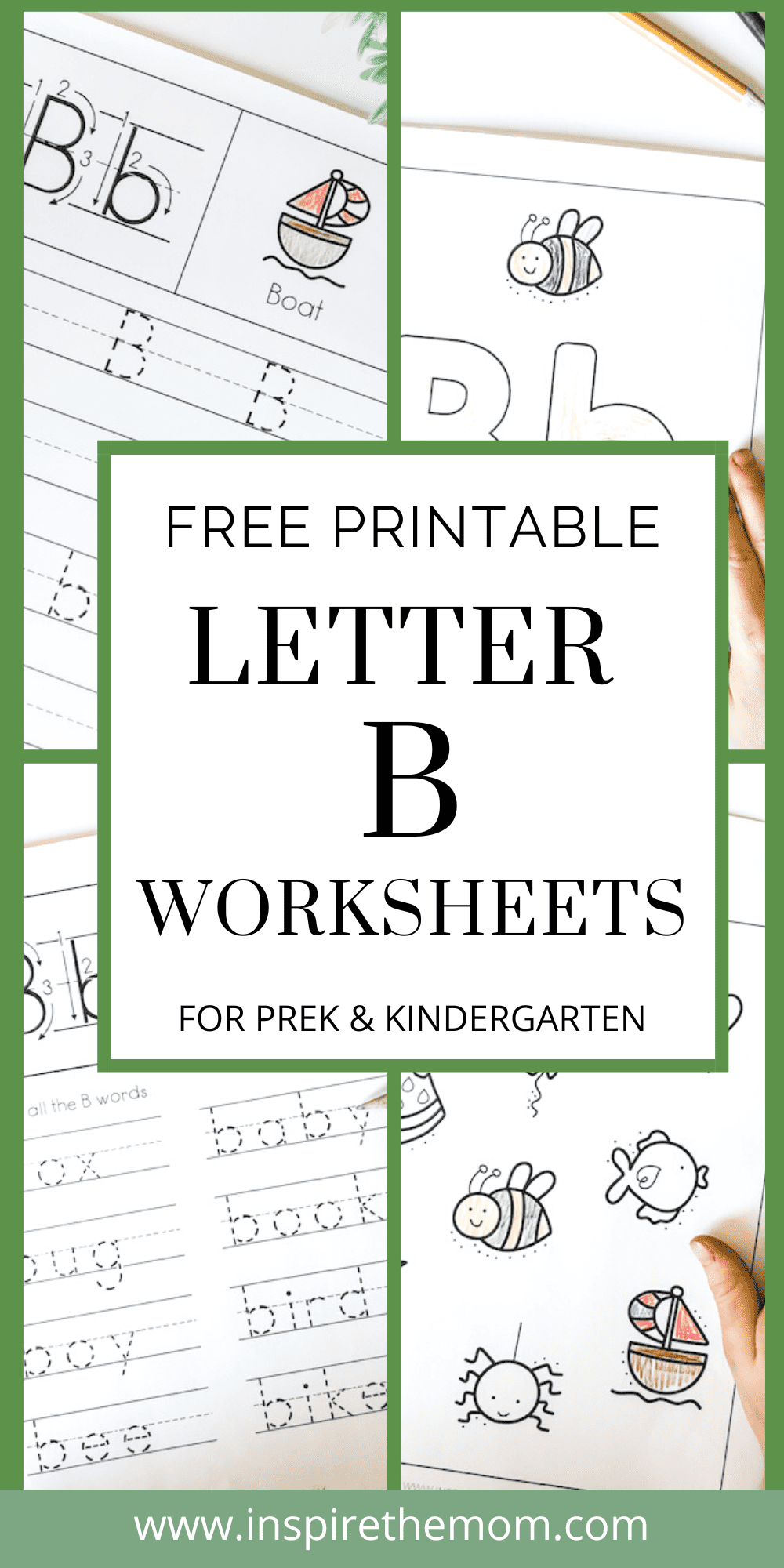 Letter B Worksheets - Free Alphabet Printables