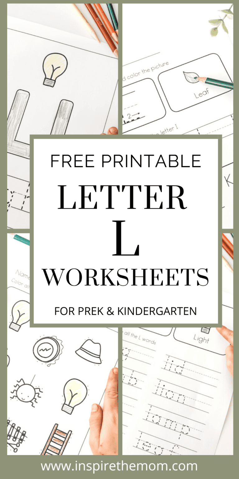 Letter L Worksheets - (Free Alphabet Worksheet Series)
