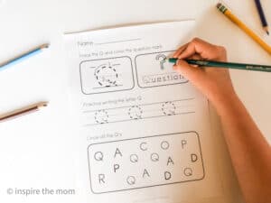 Letter Q Worksheets - (Free Alphabet Worksheet Series)