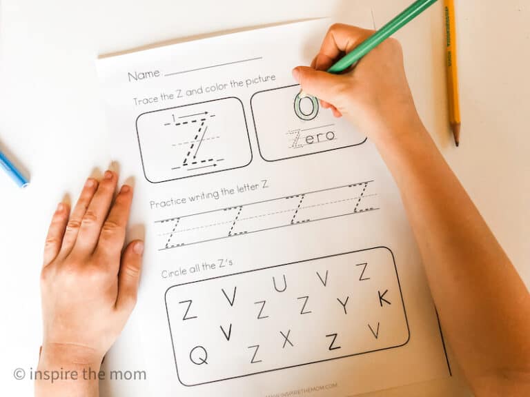 Letter X, Y, and Z Worksheets for Kids - (Free Alphabet Series)