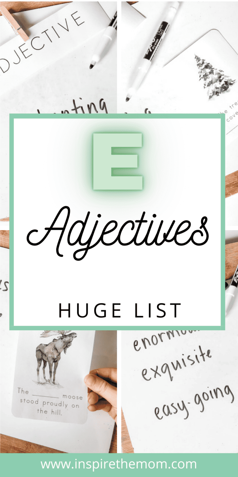 E Adjectives - (Huge List of Adjectives that Start with E)