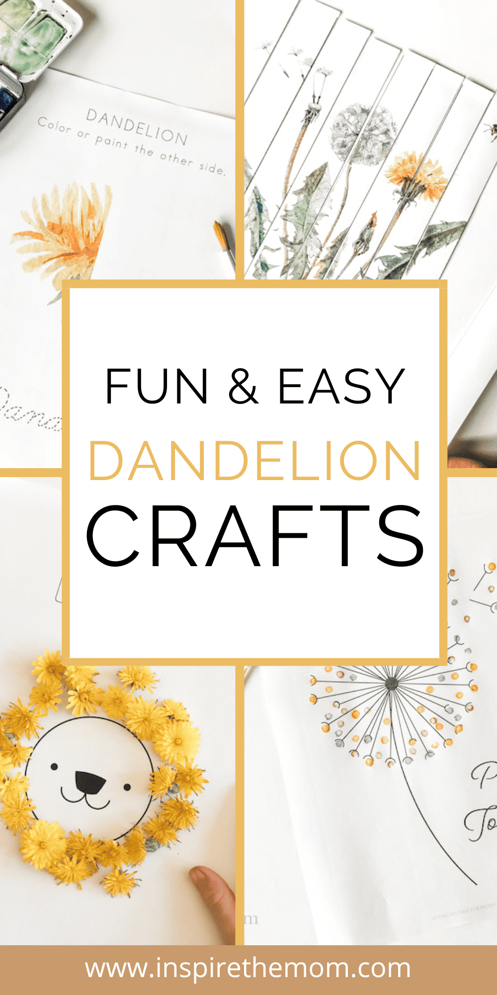 Dandelion Crafts - (Six Fun and Easy Ideas)